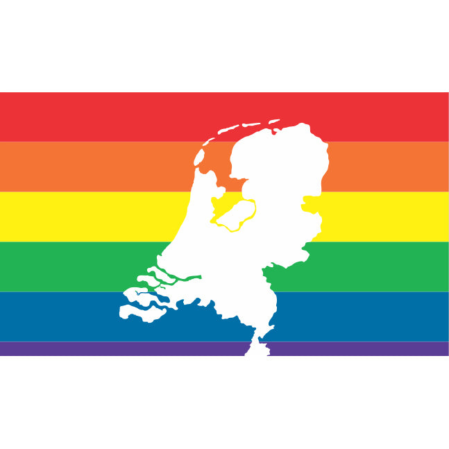 The Netherlands Pride Flag Weatherproof Stickers + Pocket Tote Bags ...