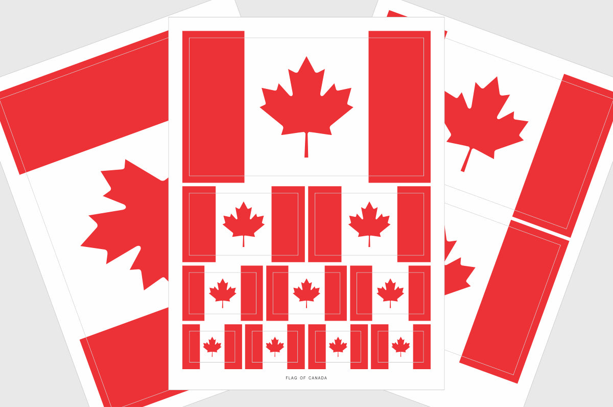 Canada Flag Sticker, Canadian Flag Stickers – PutAFlagOnIt.com