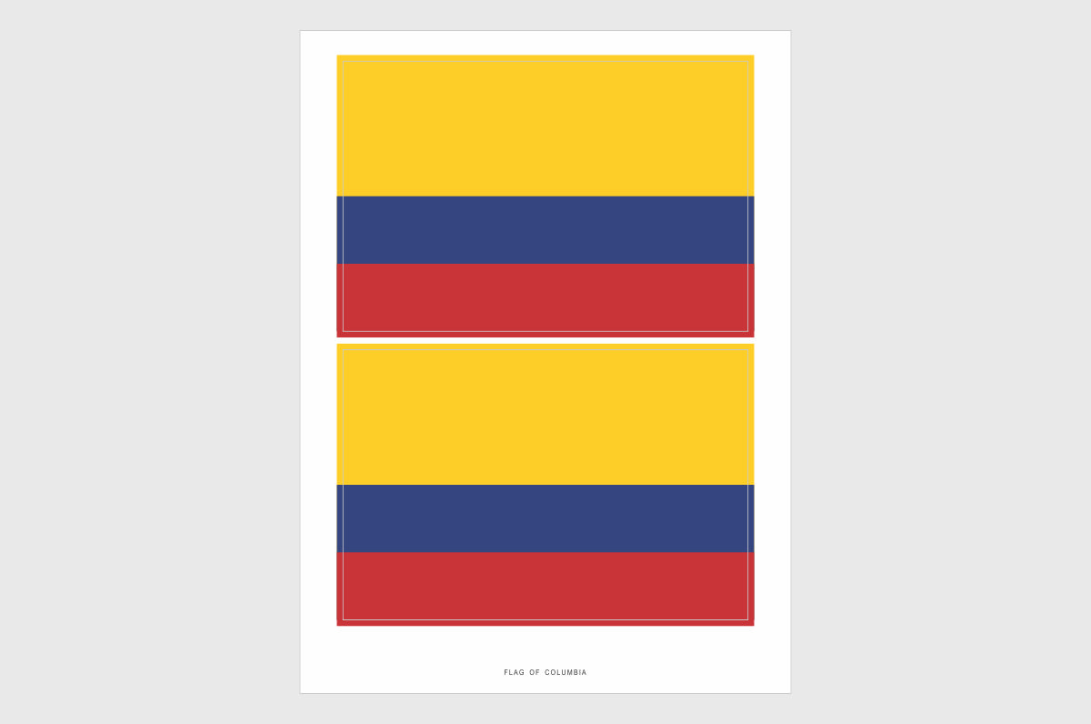 Columbia Flag Sticker, Weatherproof Vinyl Columbian Flag Stickers ...