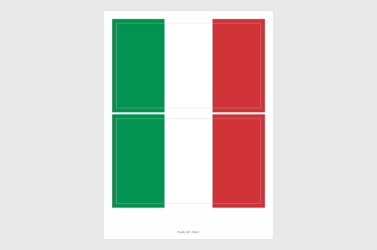 Italy Flag Sticker, Weatherproof Vinyl Italian Flag Stickers ...