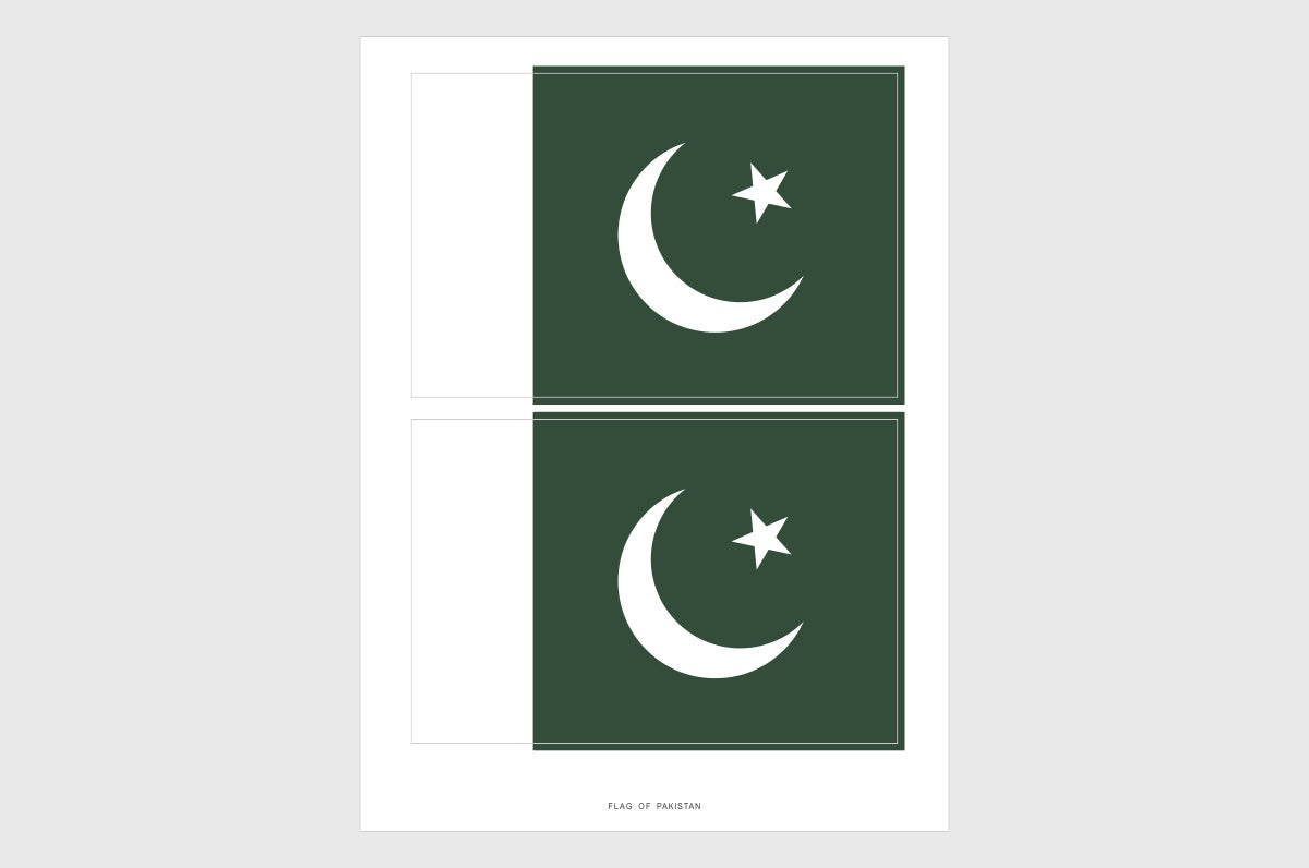 Pakistan Flag Sticker, Weatherproof Vinyl Pakistani Flag Stickers ...