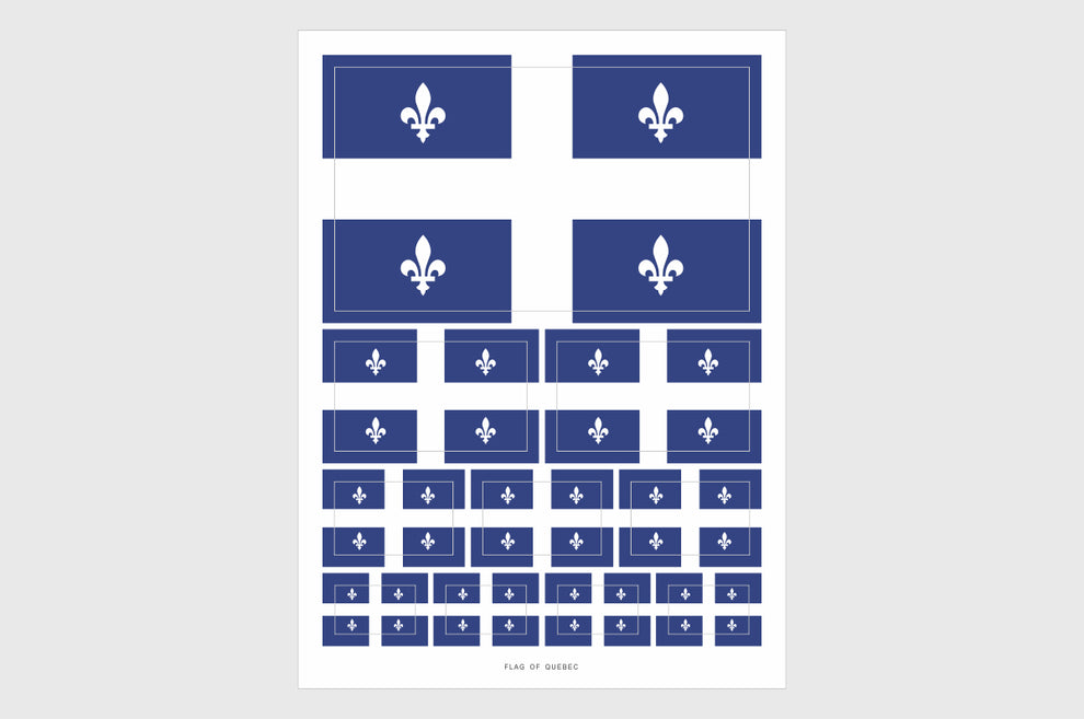 Quebec Flag Stickers – PutAFlagOnIt.com